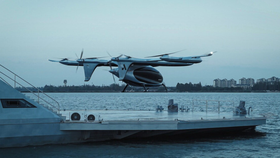 AutoFlight Unveils Floating Solar Vertiport For Air Taxis - SolarVision